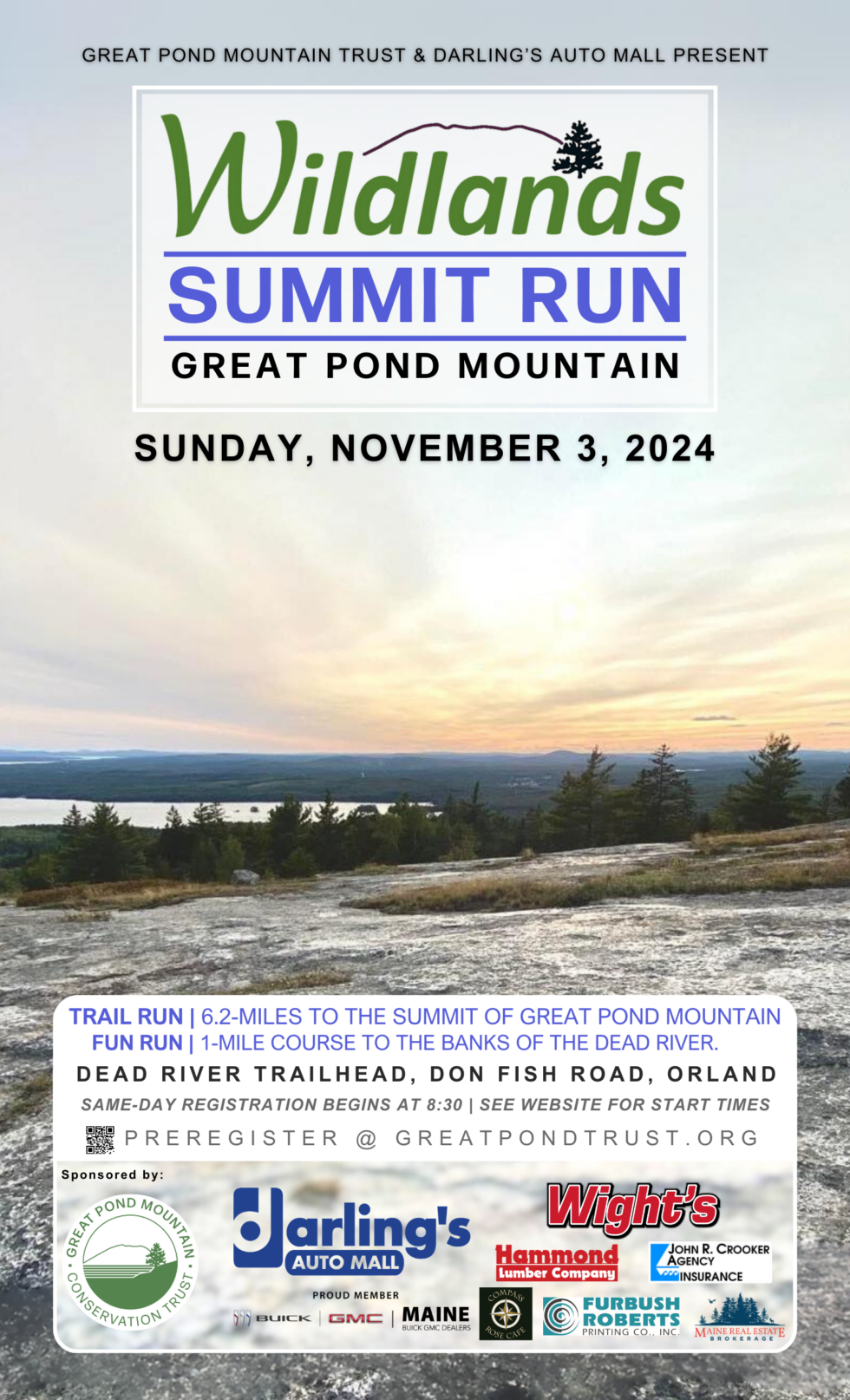 Wildlands Summit Run | Great Pond Mountain Conservation Trust